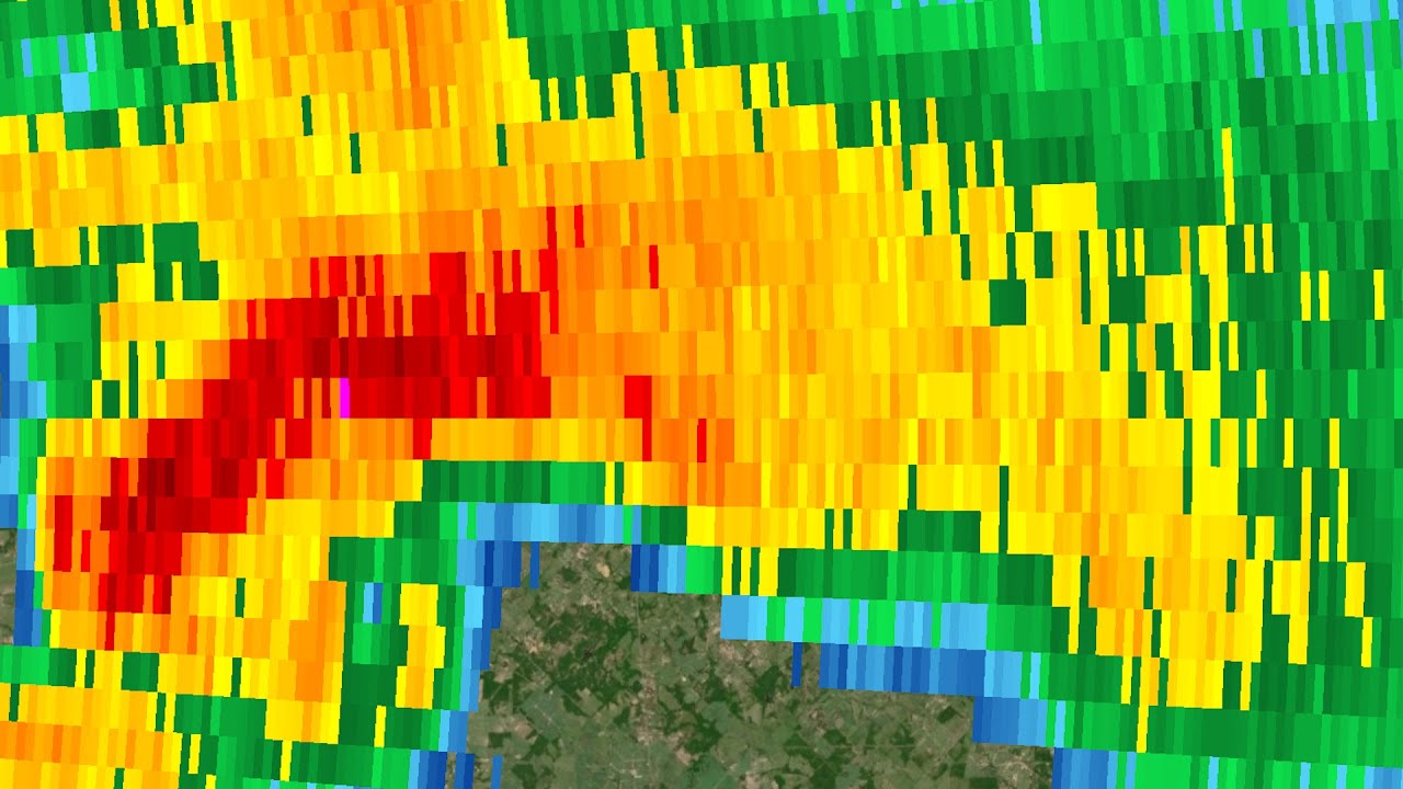 2019 Canton, Texas Supercell Radar Loop - YouTube