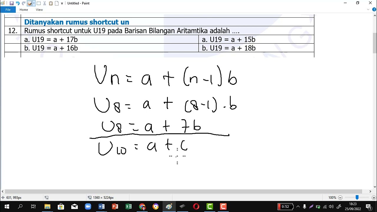 (kelas 8) 12 ditanyakan rumus shortcut un - YouTube