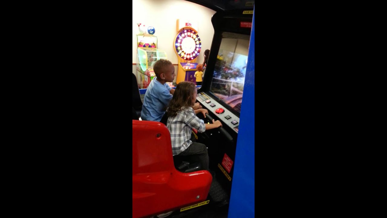 Roller Coaster Game at Chuck e Cheese - YouTube