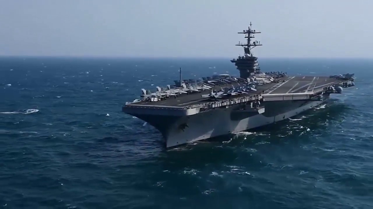 New U.S. Navy Aircraft Carrier • Replenishment At Sea & VERTREP - YouTube