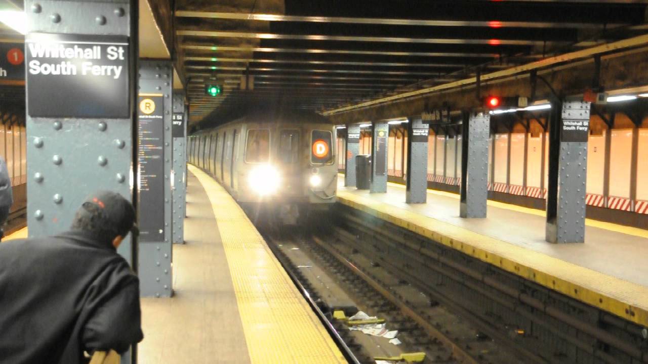 MTA NYC Subway 6 Av FASTRACK; R68 D Train via Whitehall Street - YouTube