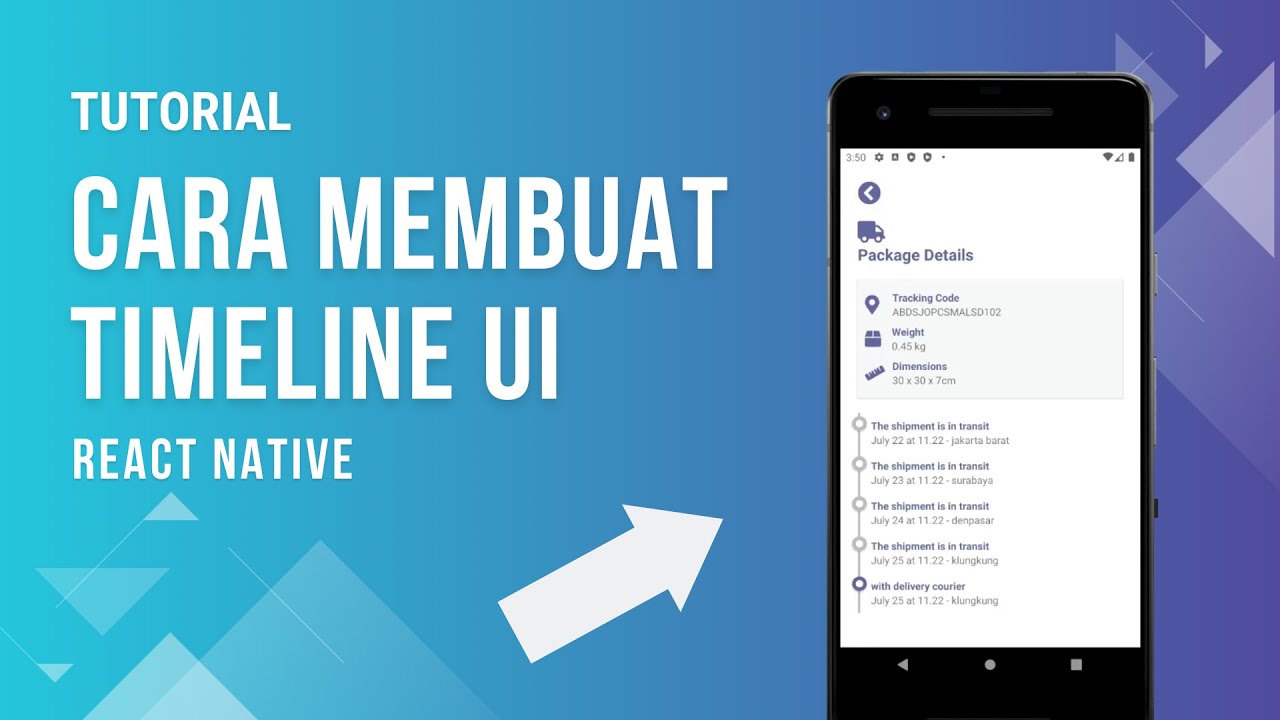 Cara Membuat UI Timeline Versi 6 dengan React Native - YouTube