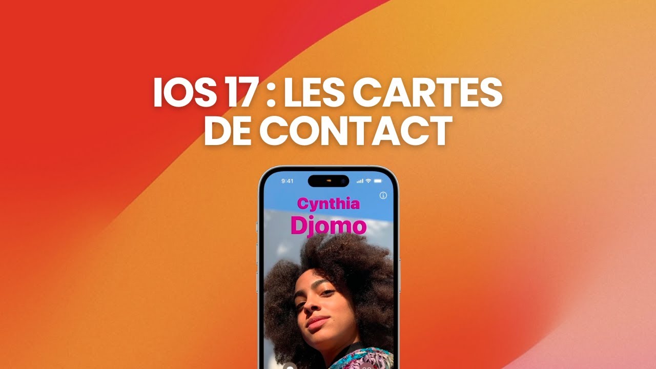 Nouveautés iOS 17 : les cartes de contact - YouTube