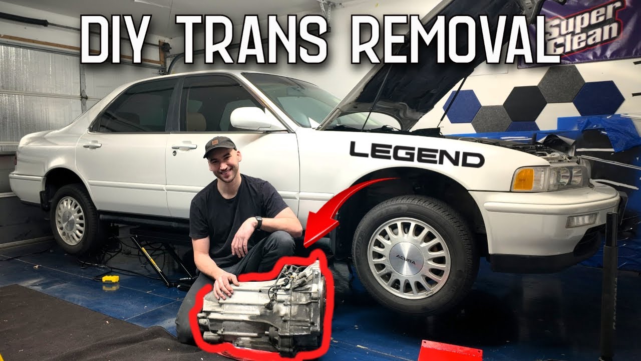 Acura Legend Transmission Removal Step by Step! - YouTube