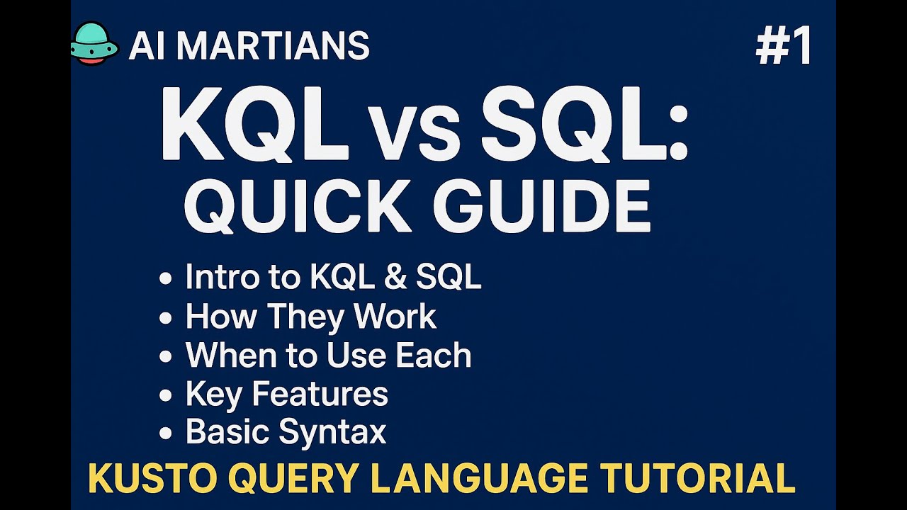 #1 Introduction to KQL vs SQL | Quick Guide to Syntax, Features & Use ...