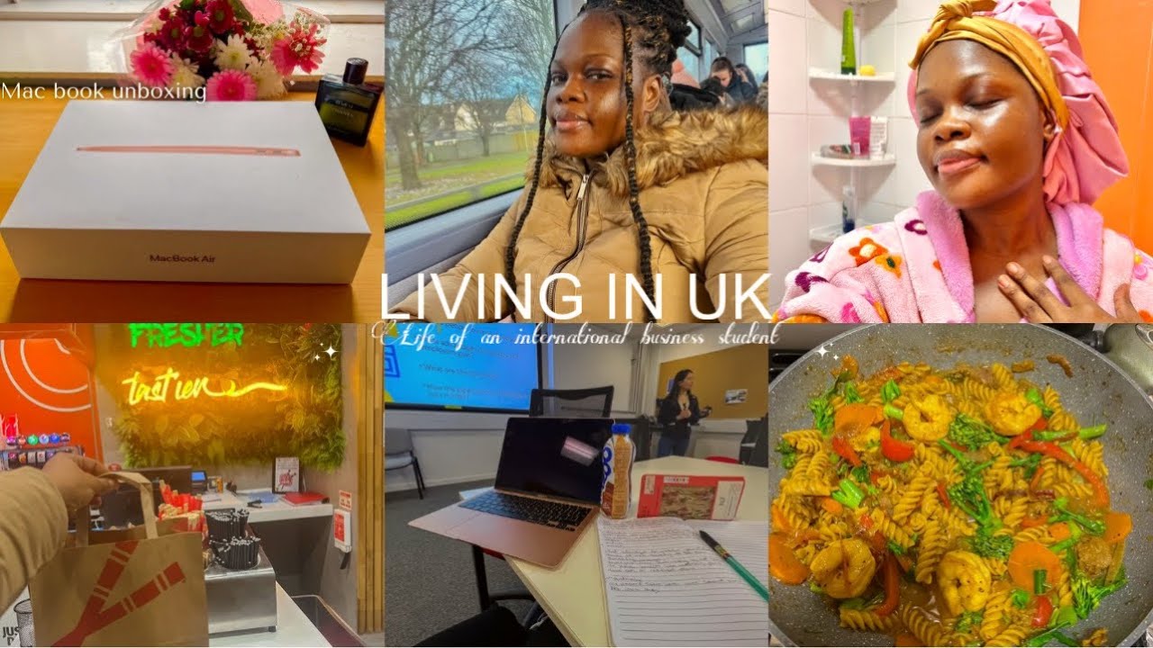 DAYS IN THE LIFE OF AN INTERNATIONAL STUDENT|unboxing MacBook Air, from ...