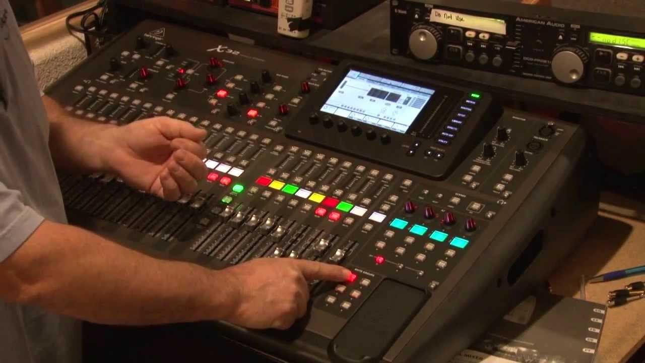 Behringer X32 Console Training Pt 1 - YouTube