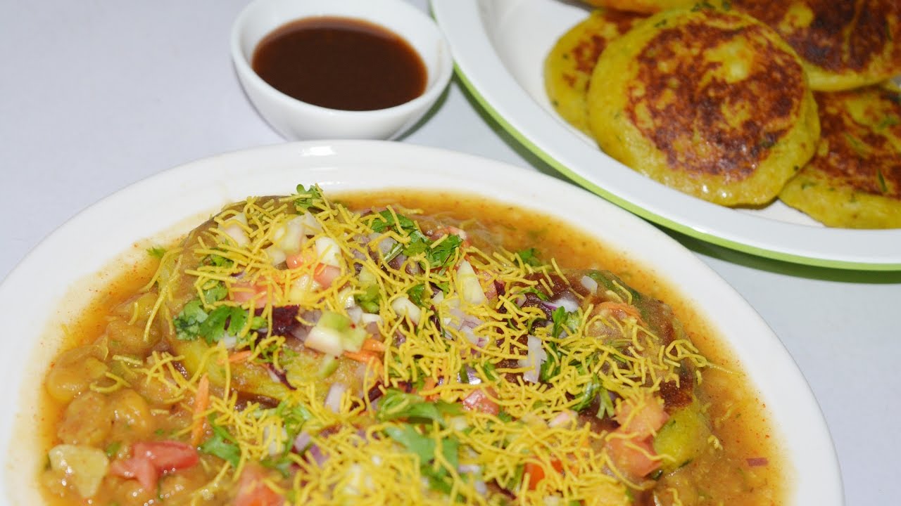Ragda Pattice Recipe | Aloo Tikki Chaat -With English Subtitles| रगड़ा ...