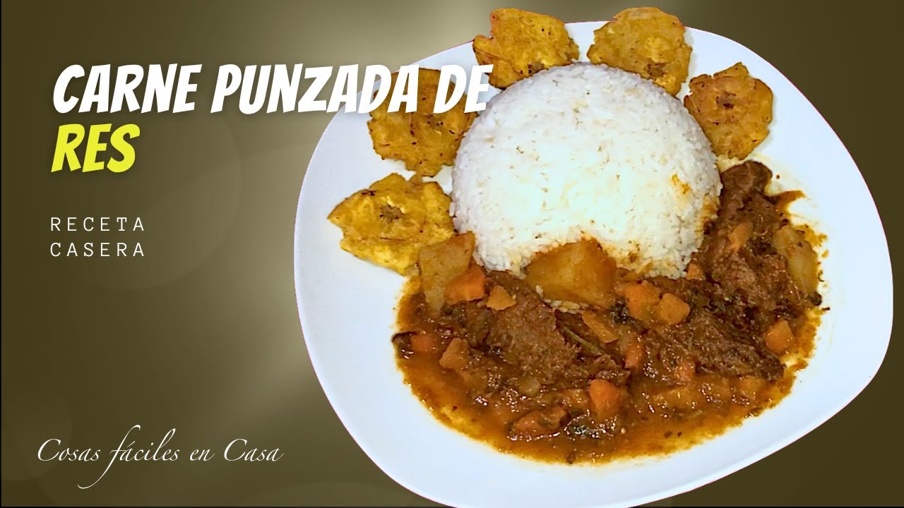 | CARNE PUNZADA DE RES | Cosas fáciles en Casa - YouTube