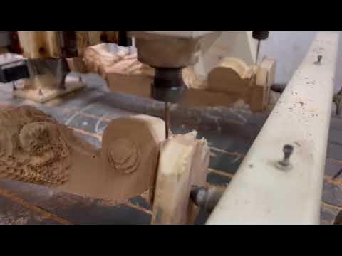 CNC router 4th Axis - YouTube