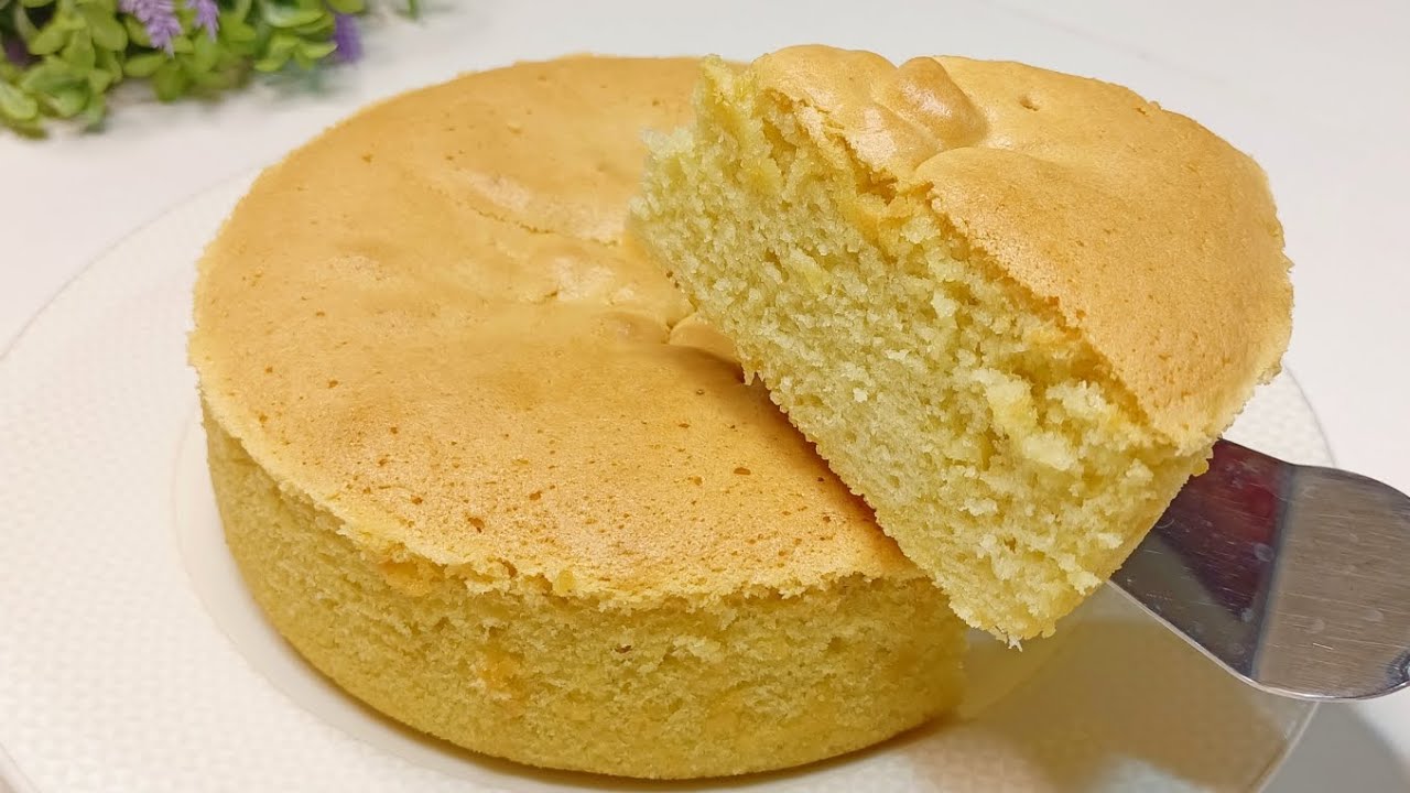 Super Soft & Fluffy SPONGE CAKE | Bakery-Style Without Fail| No Mixer ...