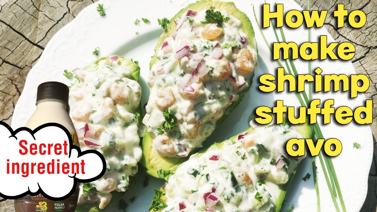 How to make shrimp stuffed avo - YouTube