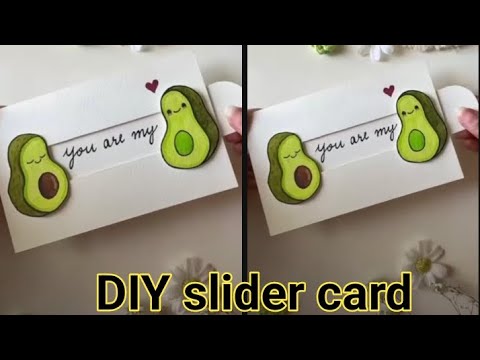 DIY slider card making/how to make card/paper craft - YouTube