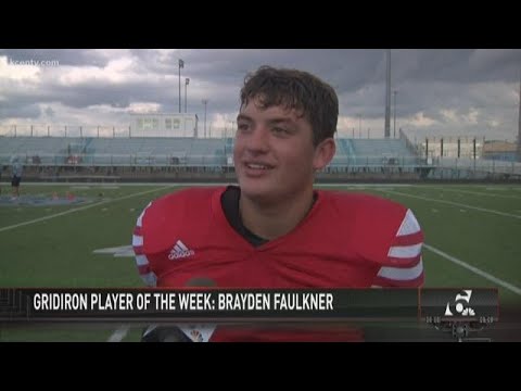 Gridiron Player of the Week: Brayden Faulkner - YouTube
