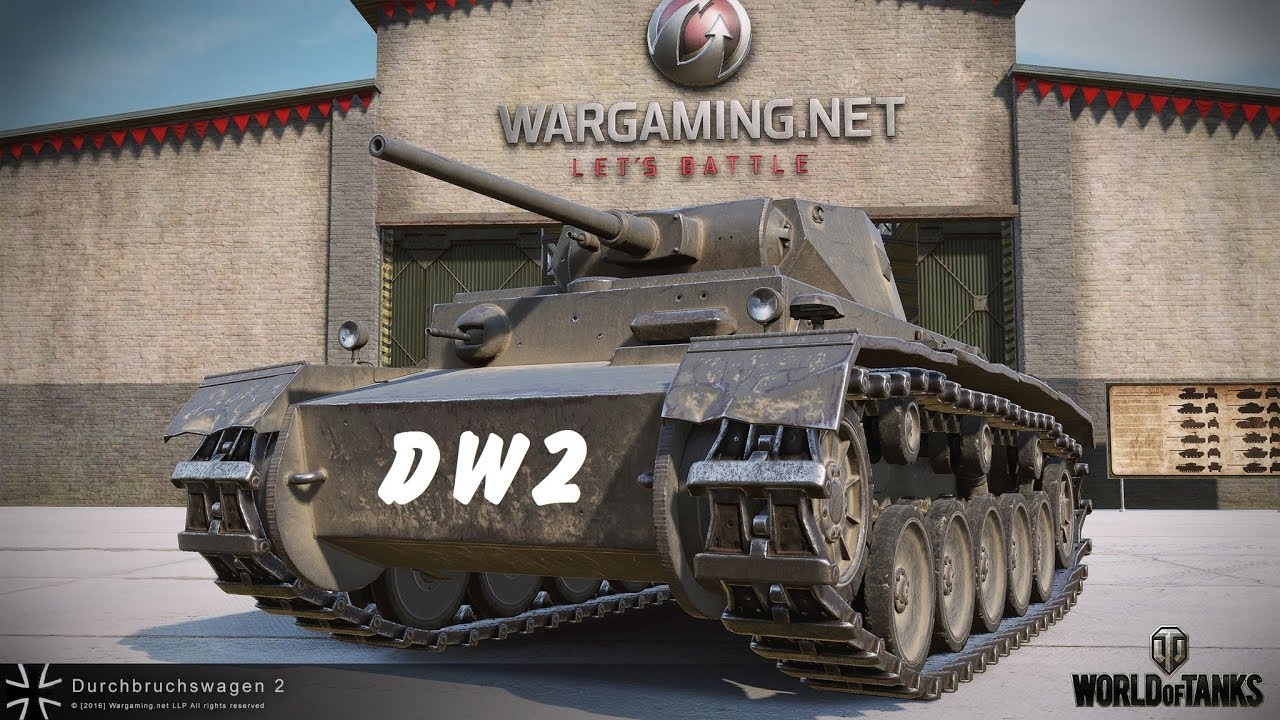 [World of Tanks] Обзор на танк D.W. 2 (Durchbruchswagen 2) - YouTube