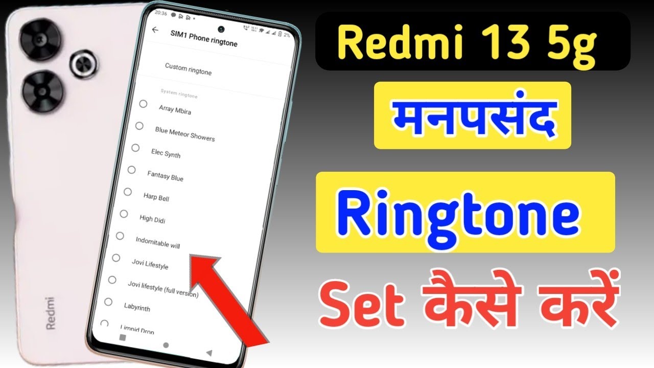 Redmi 13 5g me ringtone kaise set kare / Redmi 13 me ringtone kaise ...