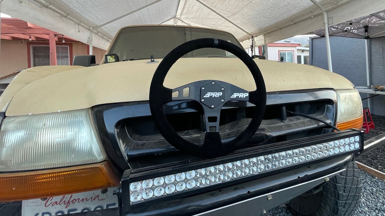 Ford Ranger Quick release Steering wheel Install || Ranger Build PT 8 ...