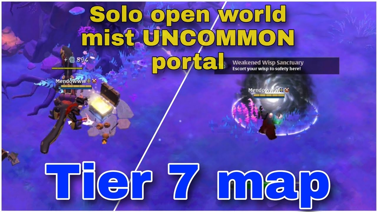 Albion online mobile - Solo mist UNCOMMON portal tier 7 map - YouTube