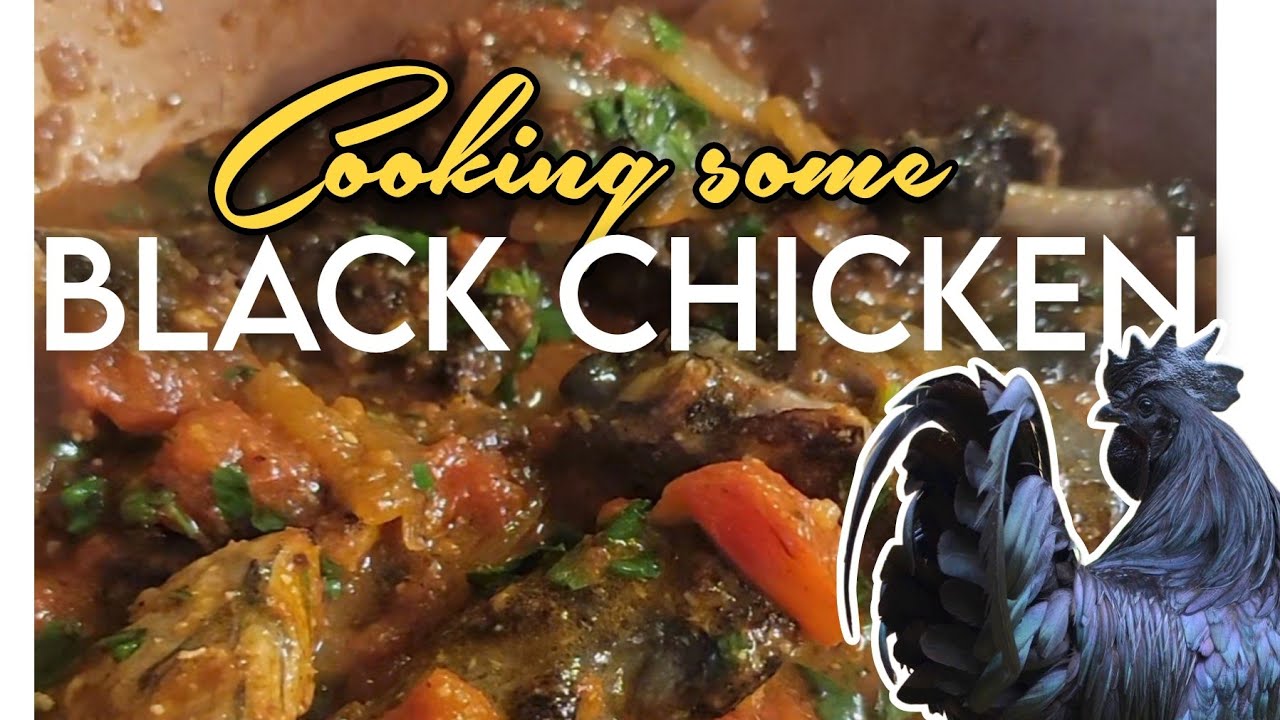 Black Chicken Cooked 2 Ways #cooking #blackchicken #foodie - YouTube