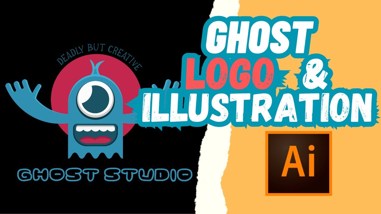 Adobe Illustrator Practice Class #8: Designing a Spooky Ghost ...