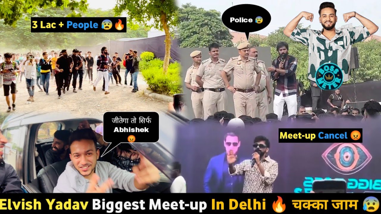 Elvish Yadav Biggest Meet-up In History 🔥 || 3 Lakh Log 😰 (yard) - YouTube