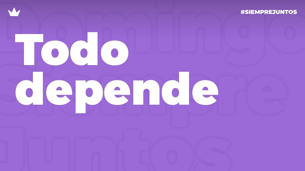 Todo depende - Pr. Daniel Tursi - YouTube