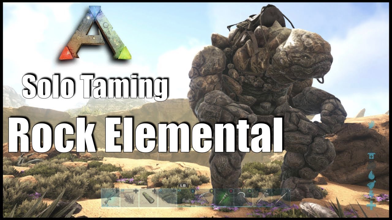 Ark: SE - Solo Taming a Rock Elemental! Guide on Dino Taming - YouTube