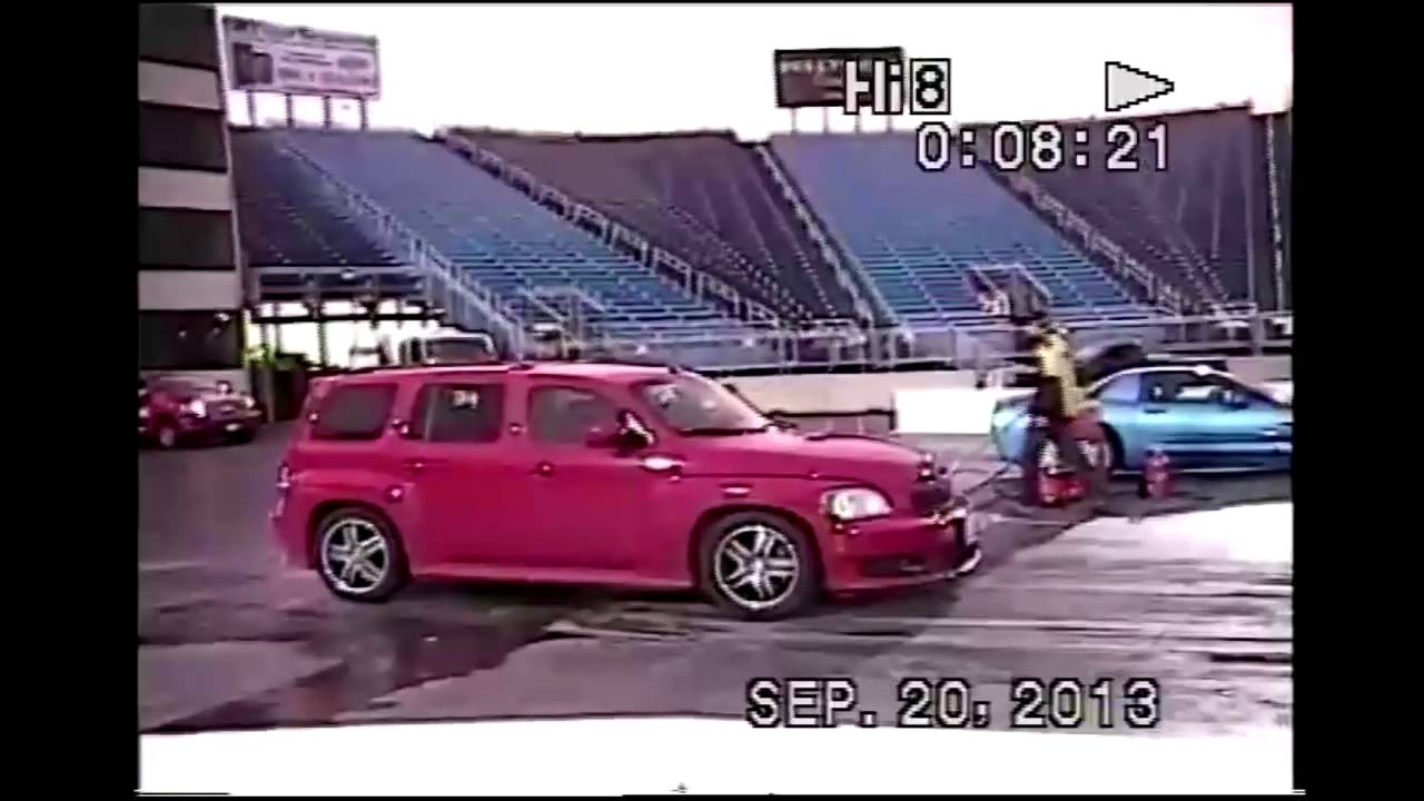 Drag Race - HHR (w) vs C5 Corvette Hardtop - Route 66 - YouTube