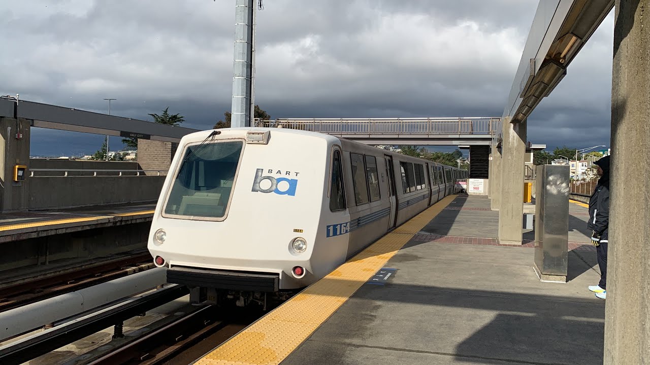 BART Legacy train w/A2 1164 - YouTube