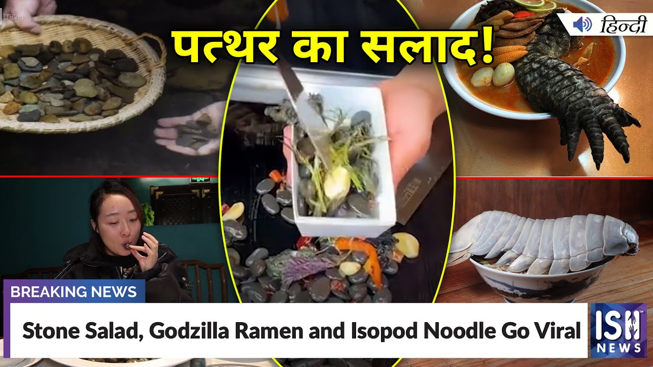 Stone Salad, Godzilla Ramen and Isopod Noodle Go Viral | ISH News - YouTube