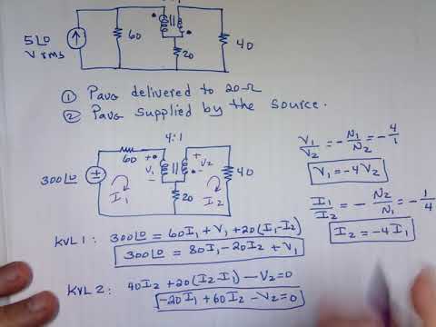 Ideal Transformer Examples - YouTube