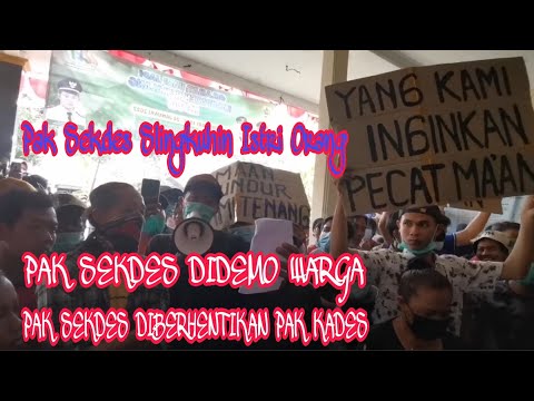 Pak Sekdes Selingkuhin Istri Warga, Pak Sekdes Didemo Warga,     Pak Sekdes Diberhentikan Pak Kades