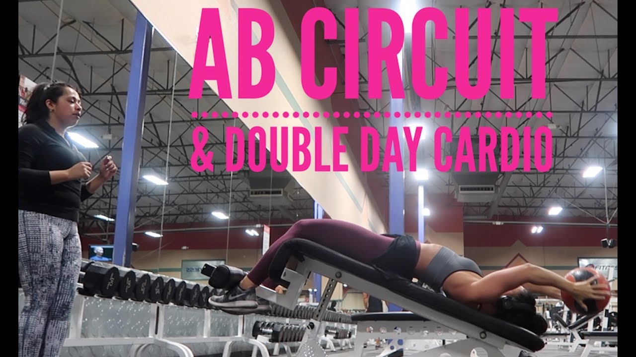 ABS & DOUBLE DAY CARDIO | Bikini prep series #35 - YouTube