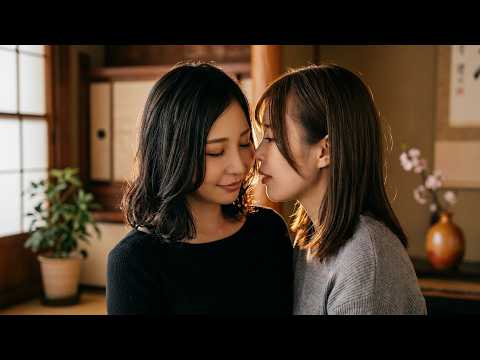 Japanese lesbians love story 02//Japanese lesbians kissing//Japanese girl #kiss #kissing