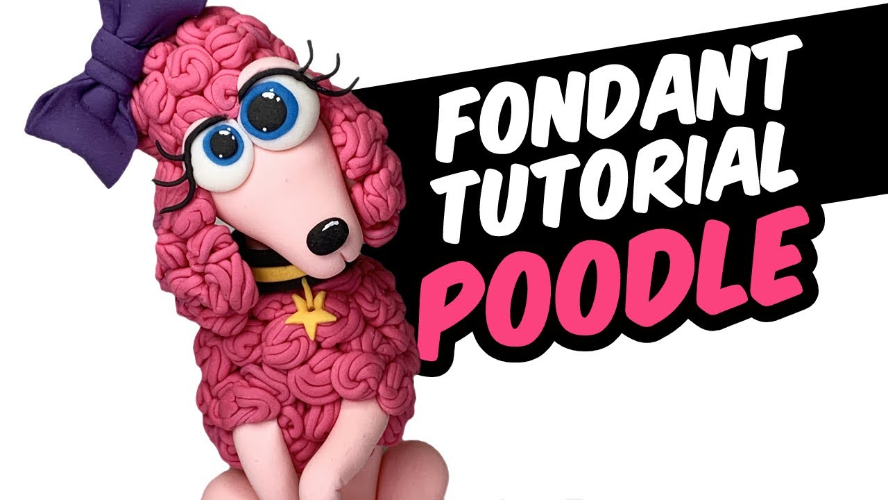 Fondant tutorial | POODLE | cake topper - YouTube
