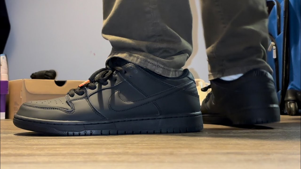 Nike SB Dunk Low Pro ‘Orange Label Triple Black’ Unboxing Shoe Review ...