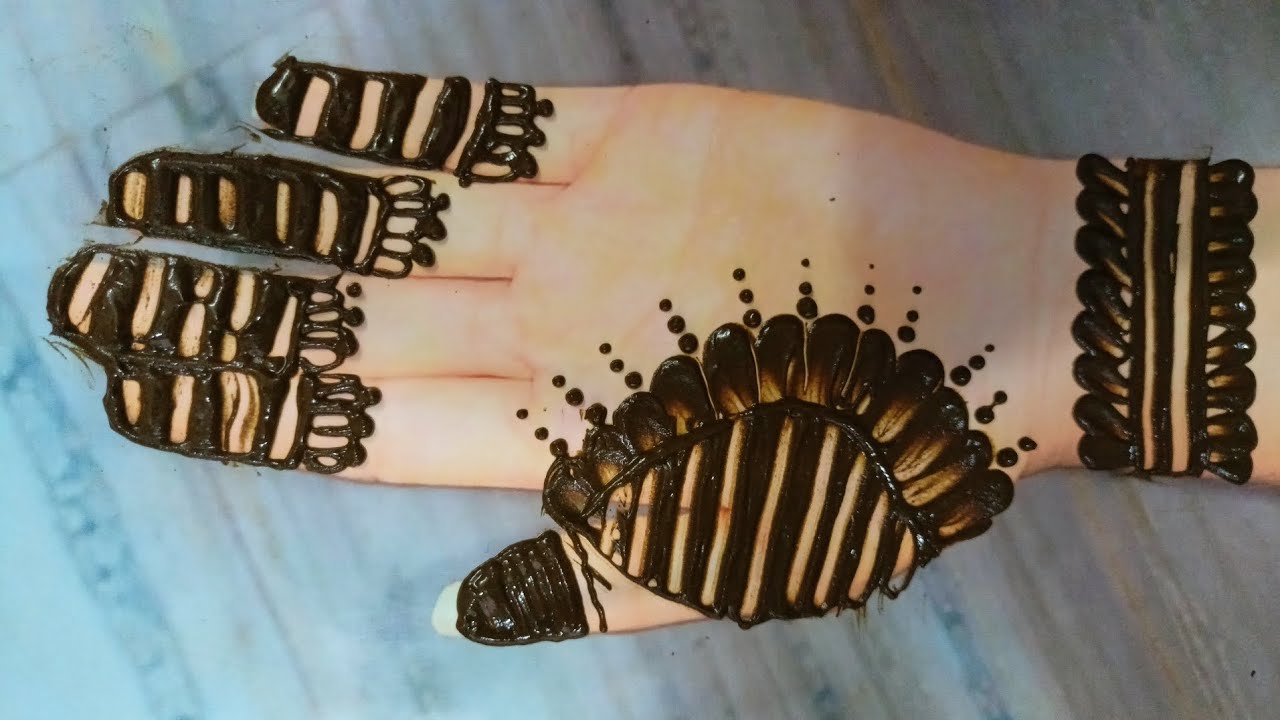 simple mehandi designs tricks #trending #viral #mehandi - YouTube