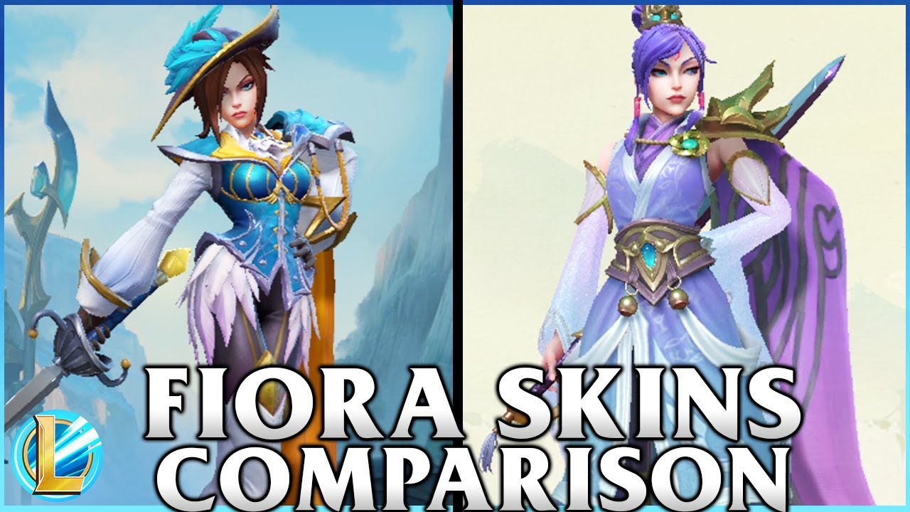 Fiora Skins Comparison | Soaring Sword Fiora and Royal Guard Fiora ...