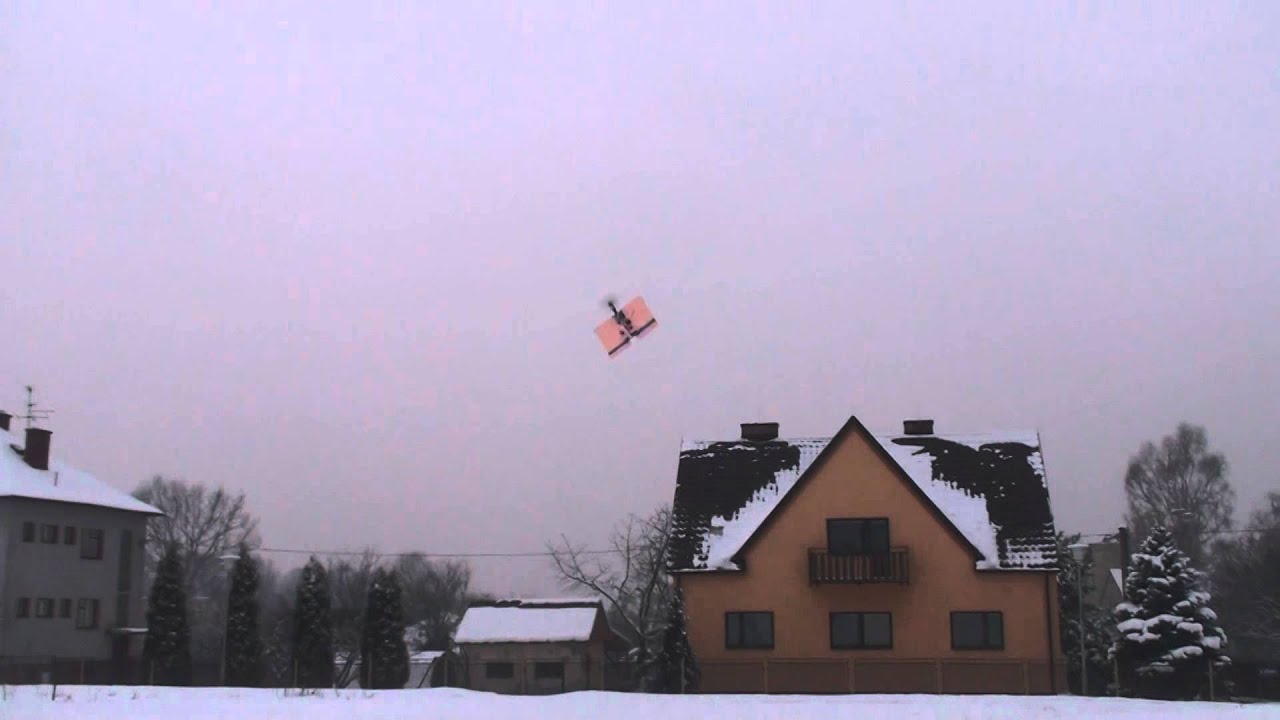 RC flying sled crash - YouTube