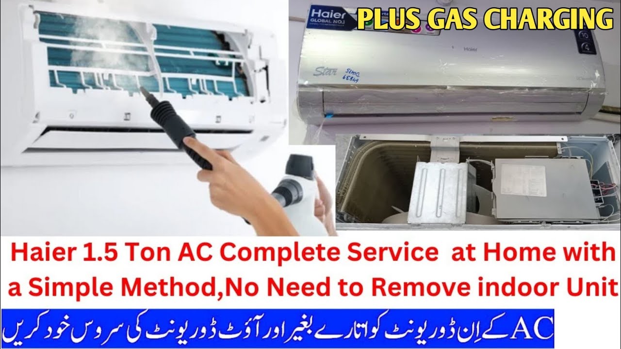 How to open split ac front cover || How to remove front cover of split ...