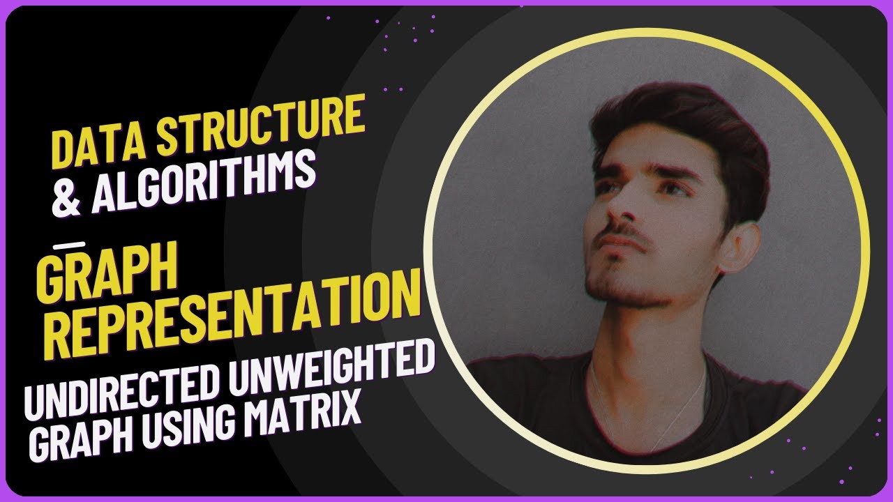 Graph Undirected Unweighted Graph Using Matrix Dsa In C With Implementation Youtube