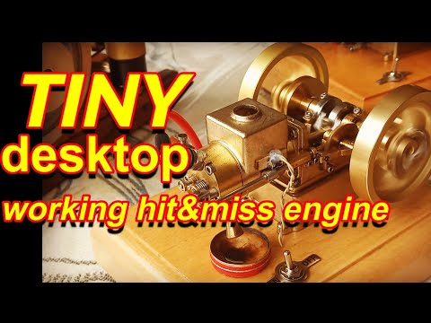 2023 Chinese Hit and Miss Model Engine! smallest MODEL VINTAGE ENGINE M17 #hitandmiss #modelengine