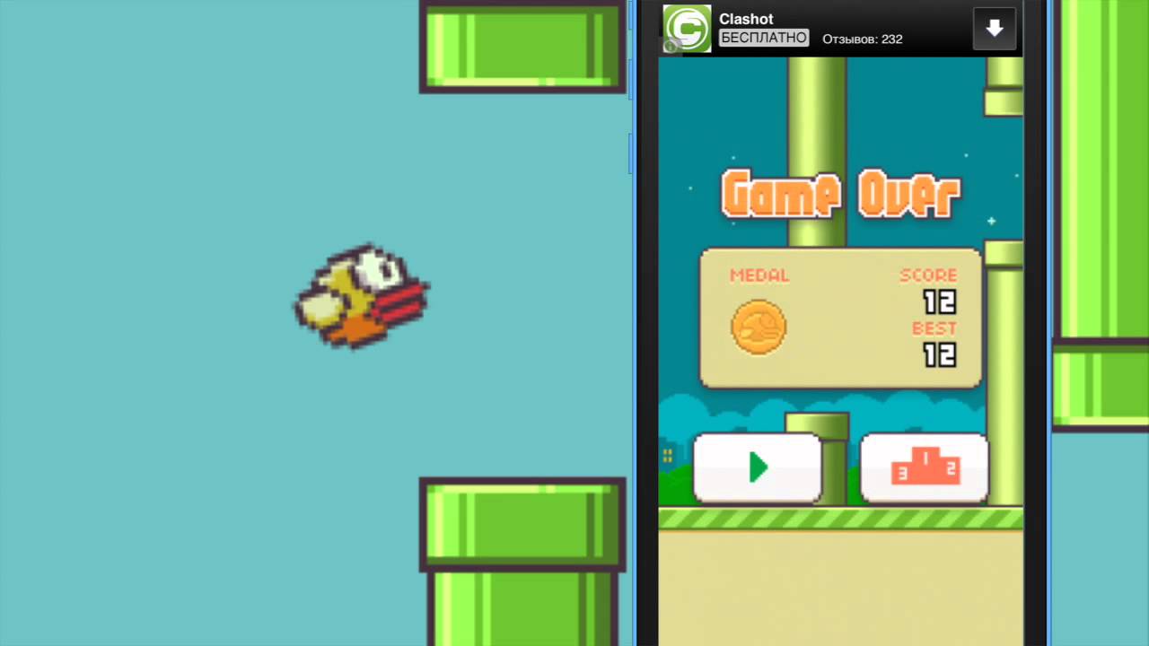 Обзор игры Flappy Bird (iPhones.ru) - YouTube