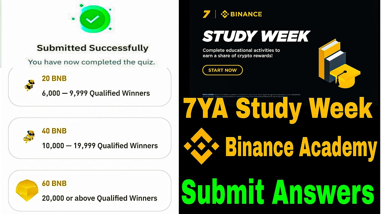 Binance 7YA study week Answer | Binance study Answer | study week share ...
