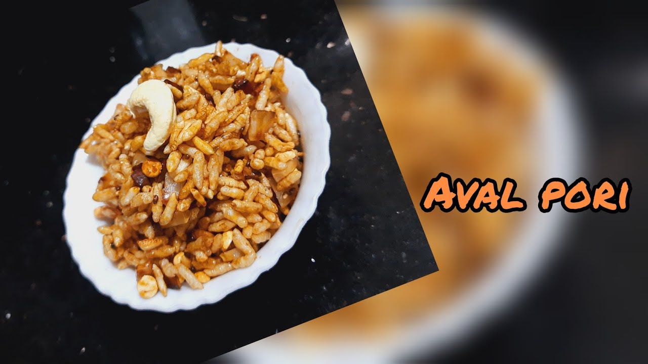 karthigai Aval pori recipe in Tamil/easy snacks recipe - YouTube