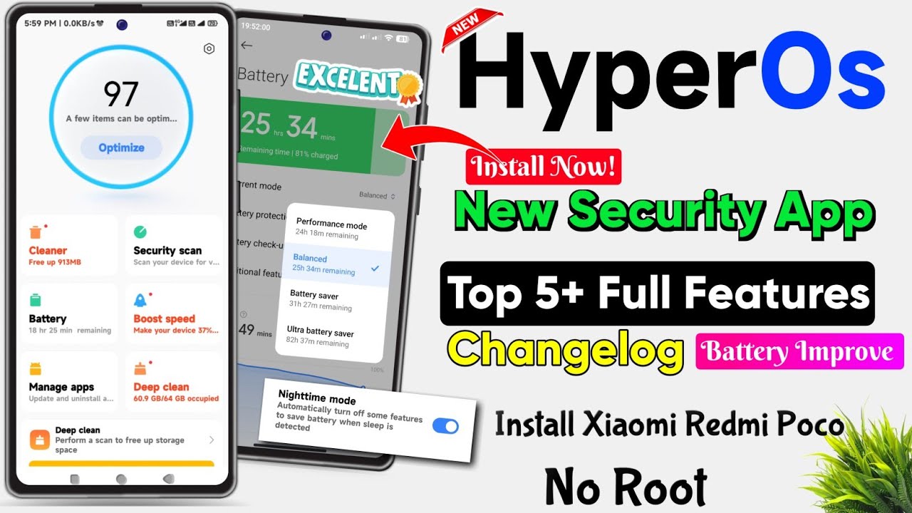 INSTALL HyperOS New Security App Top 5+ Features Any REDMI & POCO ...