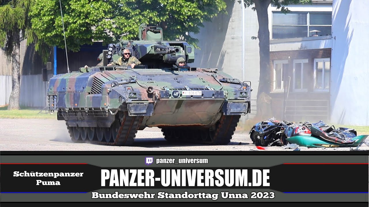 Schützenpanzer Puma in Aktion - Dynamische Vorführung - Bundeswehr ...