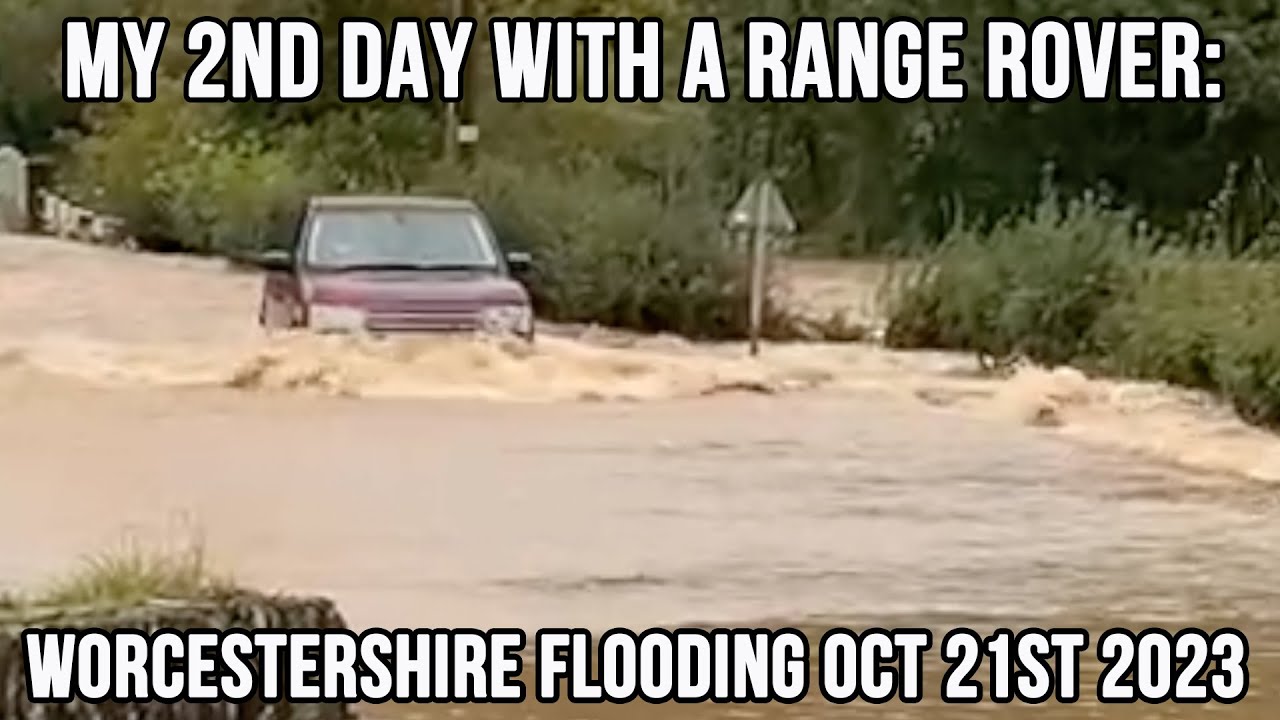 PART 2. Worcestershire Floods October 21st 2023. Storm Babet, in a ...