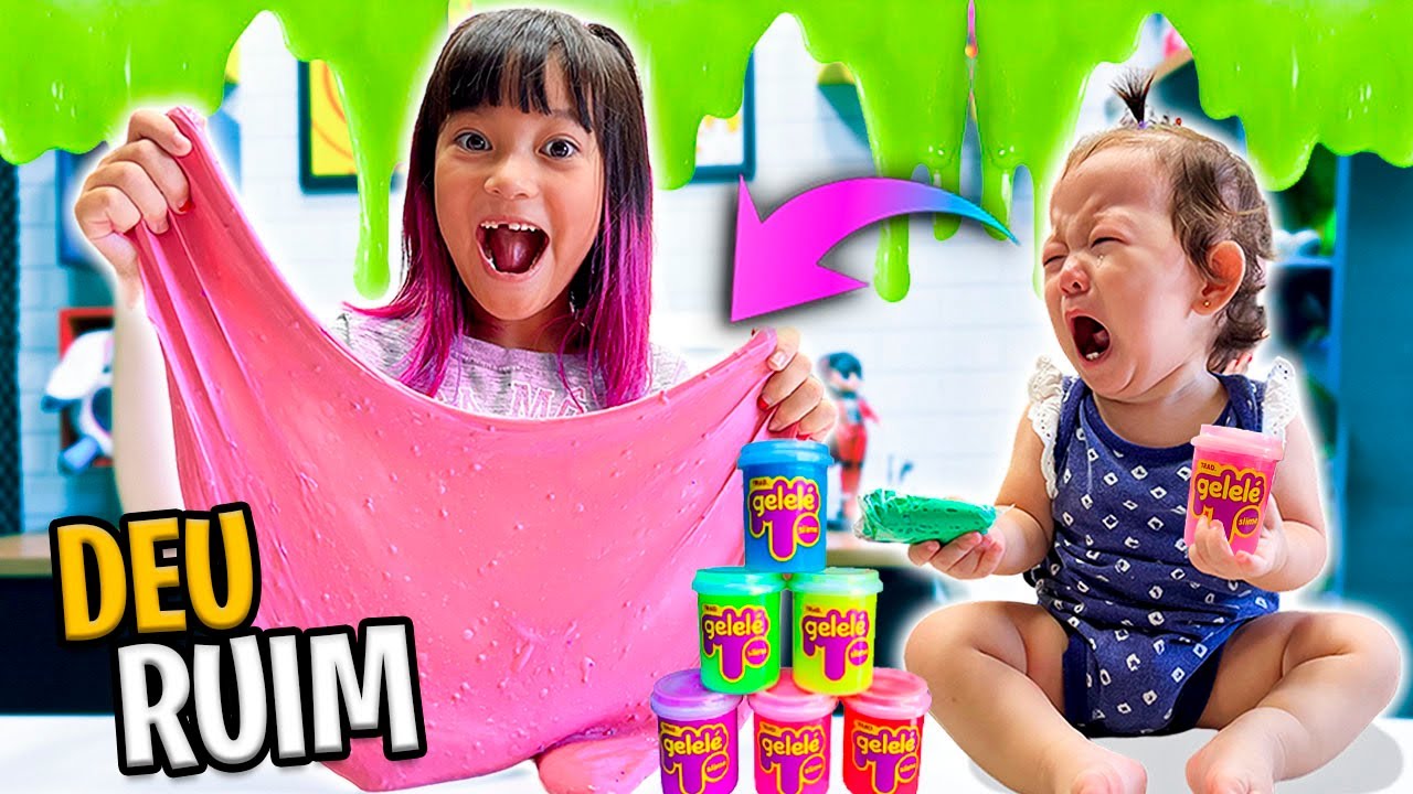 PRIMEIRA VEZ DA AYLA FAZENDO SLIME!! | YU e FAMÍLIA - YouTube