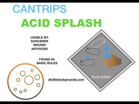 ACID SPLASH 5E SPELL (CANTRIPS) - YouTube